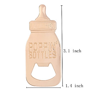 24 Pcs Poppin Bottle Openers for Baby Shower Favors,Gifts and Decorations，Bottle Opener for Girl Baby Shower Souvenirs for Guest/Pink Girl Baby Shower Decor Supplies (Baby Pink, 24)