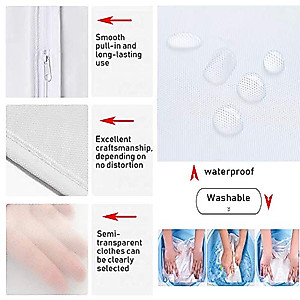 10Pack (24"x11"x2") Storage Travel shoulder covers for clothes Clothing dust Cover Dust Bags Cover dress bag Hanging Garment Bag US