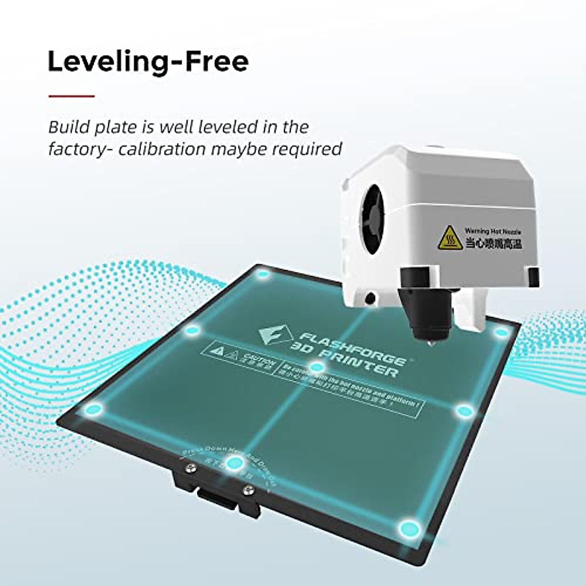 FLASHFORGE Adventurer 3 3D Printer Leveling-Free with Quick Removable Nozzle and Heating Bed, Built-in HD Camera, Wi-Fi Cloud Printing