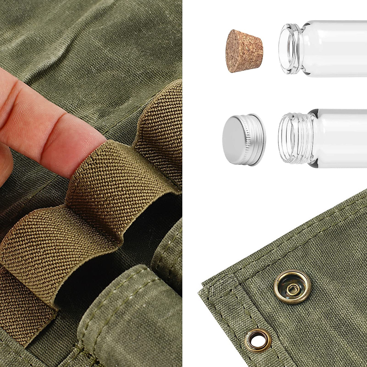 SPINNDO ULUZE Camping Spice Kit Travel Spice Holder Hiking Spices Set bushcraft Spice kit