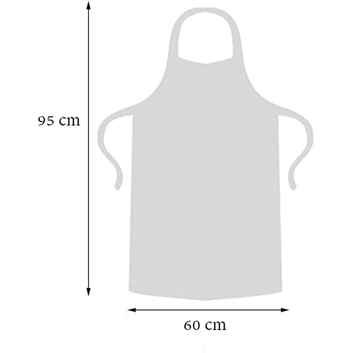 Parts Express 50 Pcs Clear Plastic Polyethylene Waterproof Disposable Aprons For Cooking, Painting