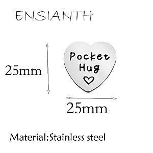 ENSIANTH Pocket Hug Token Long Distance Relationship Gift for Girlfriend Boyfriend Valentine’s Day Gift