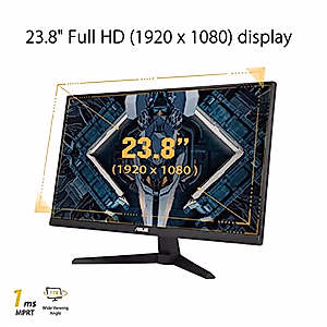 ASUS TUF Gaming VG27AQL1A 27” HDR Monitor, 1440P WQHD (2560 x 1440), 170Hz (Supports 144Hz), IPS, 1ms, G-SYNC Compatible, Extreme Low Motion Blur Sync, HDR400, 130% sRGB, Eye Care, HDMI DisplayPort