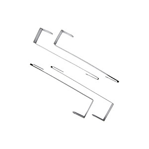 Household Essentials Household Essentials Over the Door Basket Storage Rack, White and Black