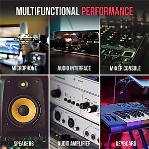 LyxPro Quad Series 50 ft XLR 4-Conductor Star Quad Balanced Microphone Cable for High End Quality and Sound Clarity, Extreme Low Noise, Black