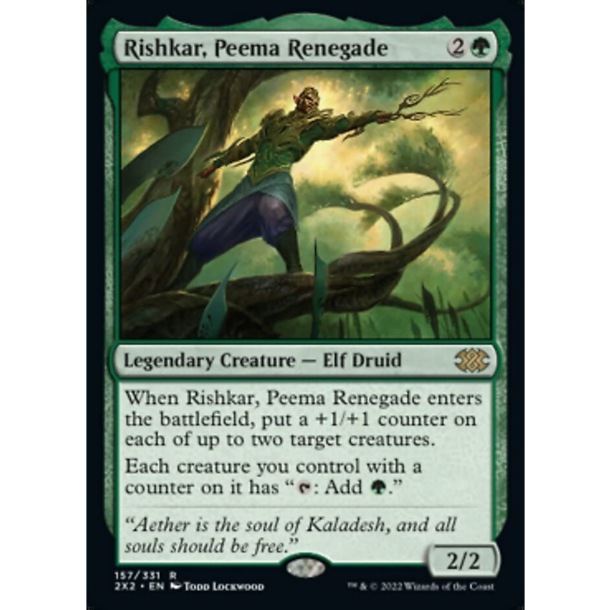Magic: the Gathering - Rishkar, Peema Renegade (157) - Double Masters 2022
