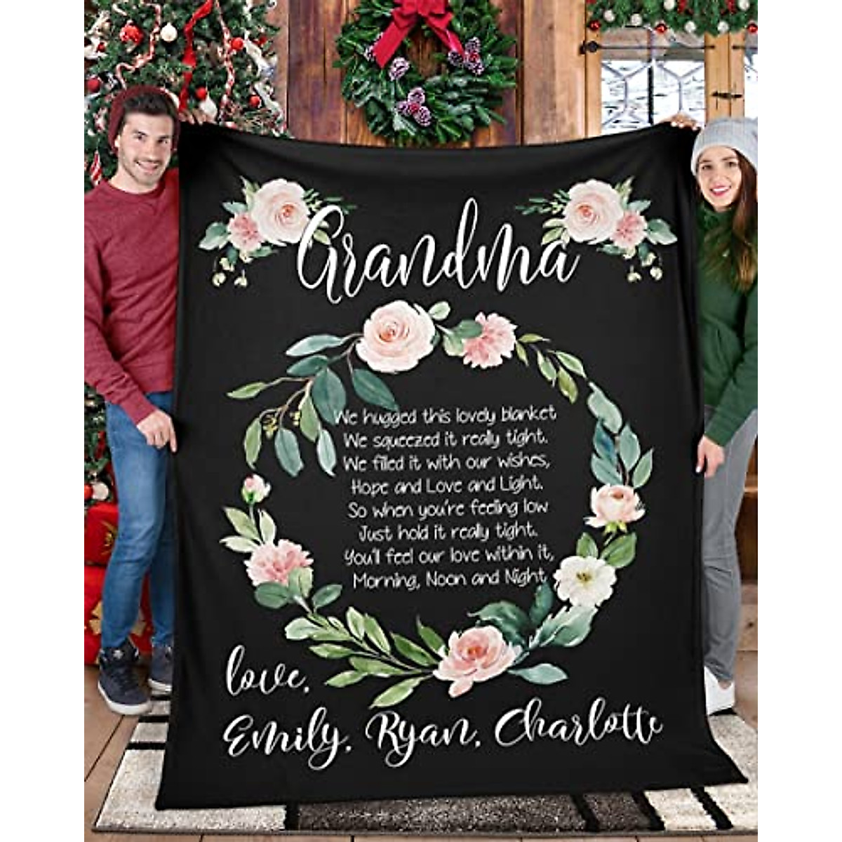 Grandma Blanket from Grandkids, Gifts for Grandma from Grandkids, Throw Blanket Grandma Birthday Gifts, Grandma Blanket Throw, Grandma Gifts from Grandkids, Christmas Grandma Gifts.