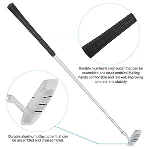 Dilwe Putter, 3Section Aluminium Alloy Foldable Putter for Learner Beginner Handed Putter Accessory