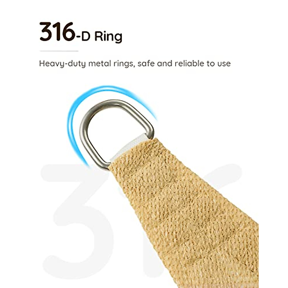 Quictent 24X24FT Large Oversized 185G HDPE Square Sun Shade Sail Canopy 98% UV Block Outdoor Patio Garden with Hardware Kit