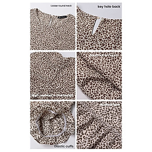 PRETTYGARDEN Women's Summer Casual Boho Dress Floral Print Ruffle Puff Short Sleeve Flowy Midi Beach Party Dresses (Apricot,Medium)