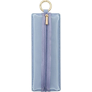 Kingjim EY2190 Full Pen Case Emily Flat Pen Case Blue Gray