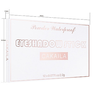 Topcent 12PCS Eyeshadow Stick Soft Creamy Matte Shimmer Eye Shadow Pencil Crayon Highlighting Pigmented Shiny Eyeshadow Pencil Waterproof Classy Shimmer Eye Shadow Sticks Sets (12PCS)