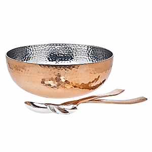Godinger Hammered Bowl with server, Copper, 12 ounces