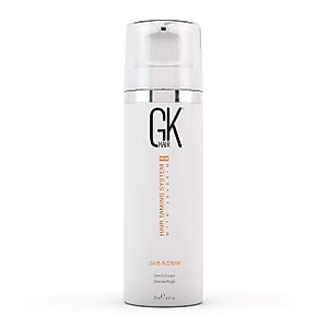 GK HAIR Global Keratin Leave In Conditioner Cream (4.4 Fl Oz/130ml) Conditioning Hydrating Smoothing Moisturizing & Frizz Control For Dry Damaged Hair Taming before Swimming or Exercise