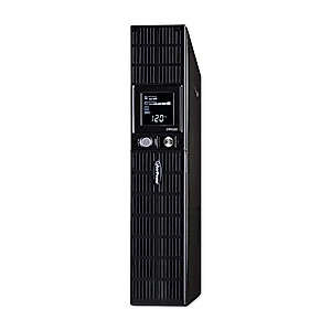 CyberPower OR1500LCDRT2U Smart App LCD UPS System, 1500VA/900W, 8 Outlets, AVR, 2U Rack/Tower
