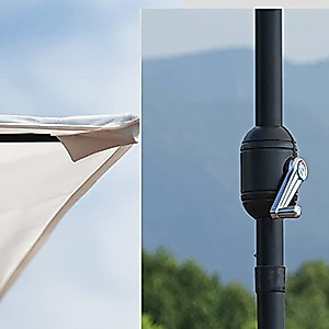 Outdoor Half-side Umbrella, Parasol Against The Wall, Swing Hand Umbrella, Balcony Side Column Umbrella, Outdoor Green Plant Sun Umbrella, Garden Flower Garden Umbrella, Base Not Included