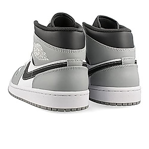 Jordan Mens Air 1 Mid 554724 078 Light Smoke Grey 2.0 - Size 10