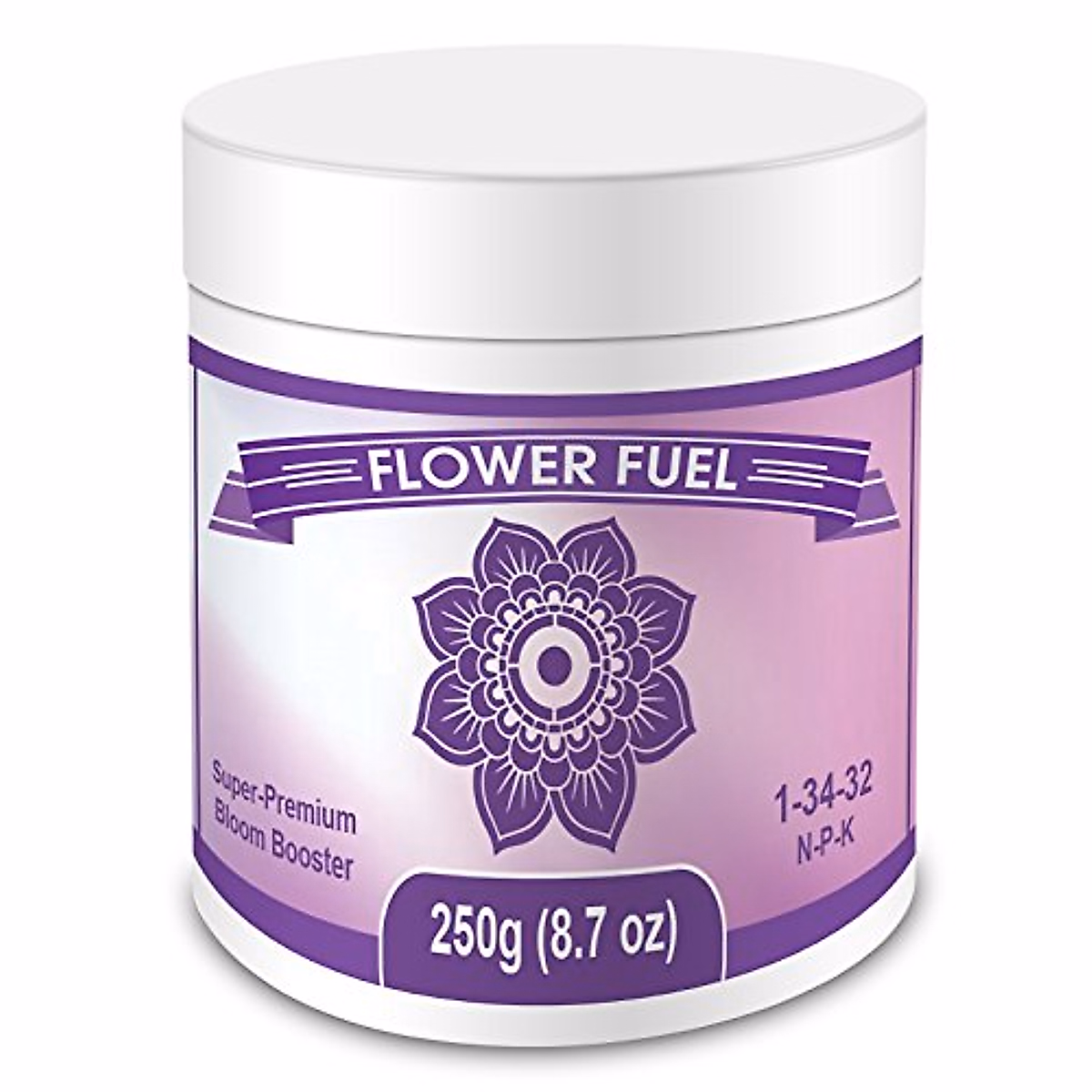 Bloom Booster and Yield Enhancer for Plants - Bigger, Heavier, Healthier Harvests, for Use in Soil and Hydroponics - Super Concentrated Phosphorus and Potassium - Flower Fuel 1-34-32, 250g
