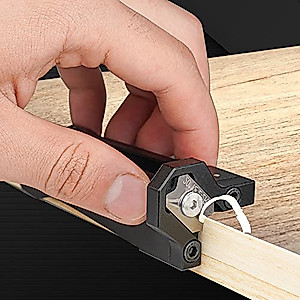 Woodworking Edge Trimmer, Aluminium Edge Banding Arc Trimming Manual Planer Woodworking Blade Edge Corner Planer Wood Chamfering Fillet Scraper Board Deburring Tool