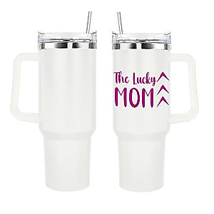 One Lucky Mom Tumblers Coffee For Boyfriend