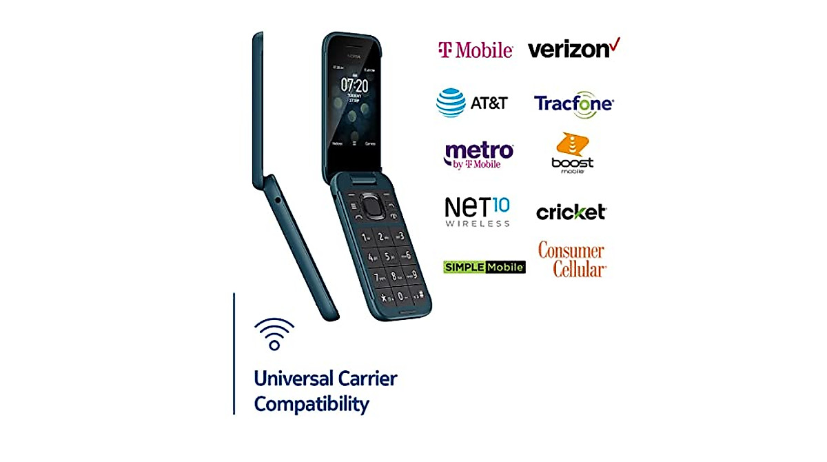 Nokia 2780 Flip Unlocked 4G Phone with Large Buttons & Camera