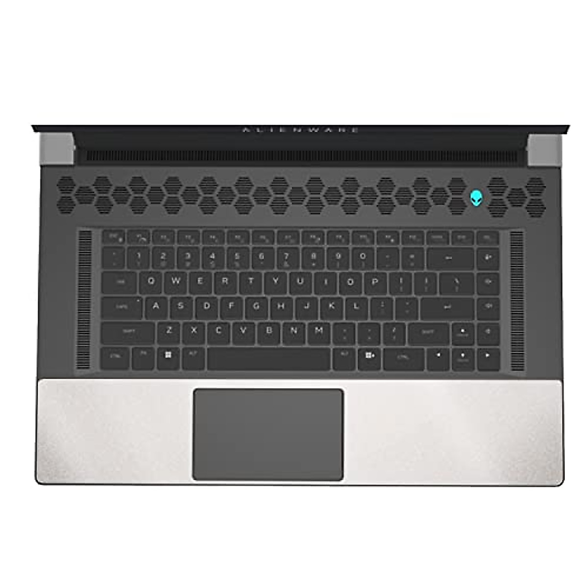 MightySkins Glossy Glitter Skin Compatible With Alienware X17 R2 (2022) Full Wrap Kit - Neutral Stripes | Protective Durable High-Gloss Glitter Finish | Easy To Apply & Change Styles | Made in the USA