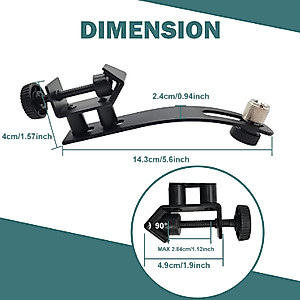 Boseen Drum Microphone Shockproof Clip Rim Mount Holder Metal Universal Tom Mic Set Clamp Adjustable(Pack of 3)