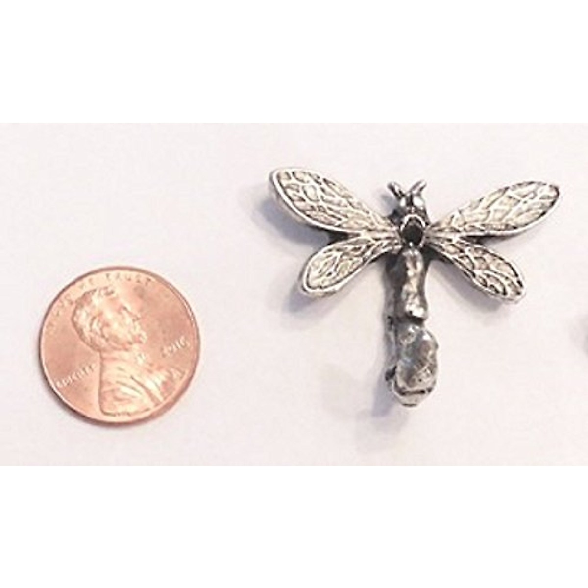 Norma Jean Designs Dragonfly Decorative Metal Hooks, Small, Silver