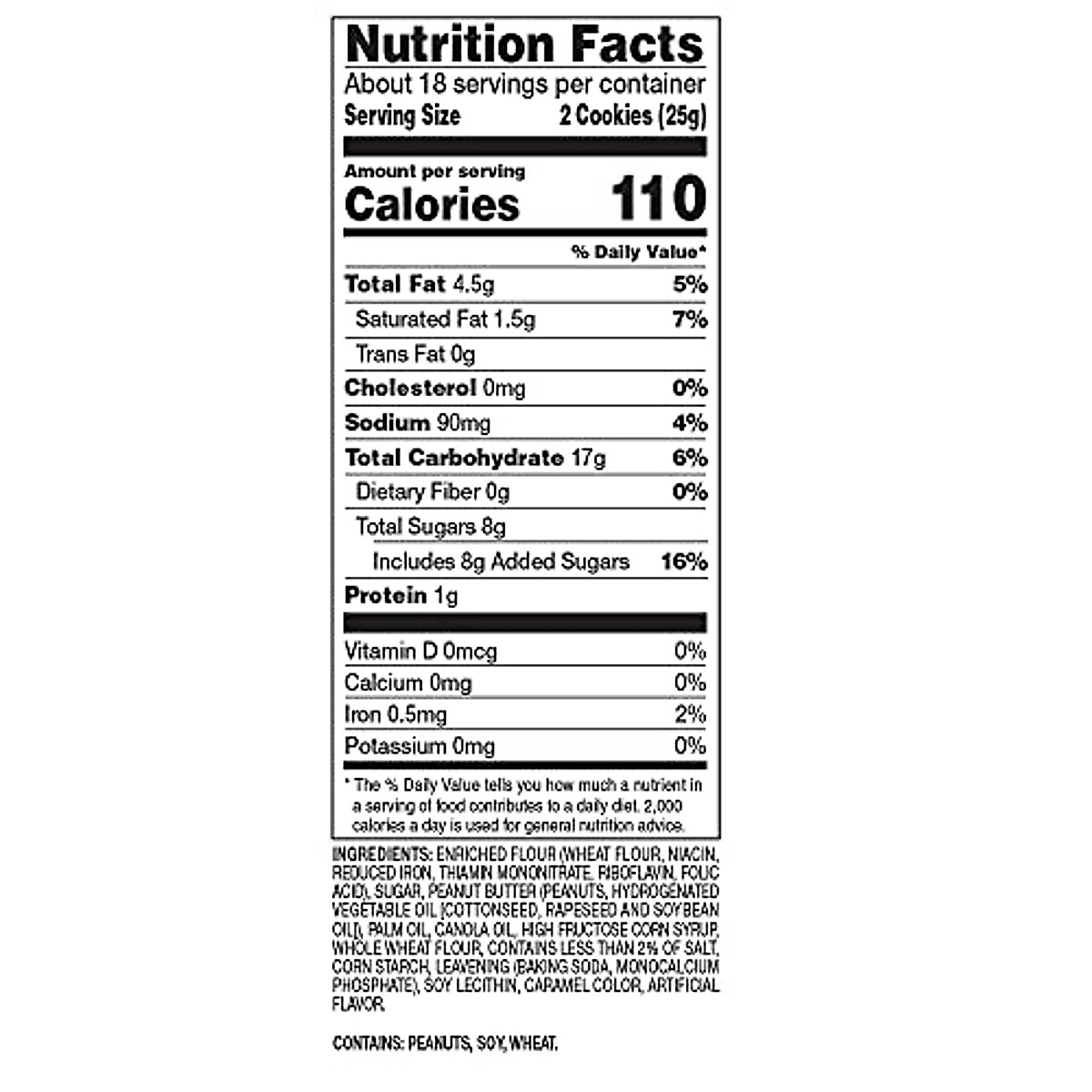 Amazon Brand - Happy Belly Peanut Butter Sandwich Cremes, 1 pound (Pack of 1) (Reformulation)