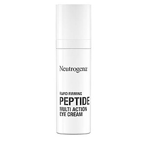 Neutrogena Rapid Firming Peptide Multi Action Depuffing & Brightening Eye Cream, Hydrating & Fragrance-Free Eye Firming Cream to visibly Reduce Fine Lines & Puffiness, 0.5 fl. oz