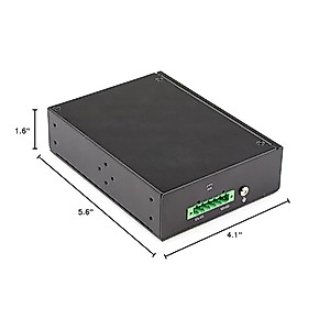 StarTech.com Industrial 8 Port Gigabit PoE Switch - 30W - Power Over Ethernet Switch - GbE PoE+ Unmanaged Switch - Rugged High Power Gigabit Network Switch IP-30/ -40C - 75C, TAA (IESC1G80UP)