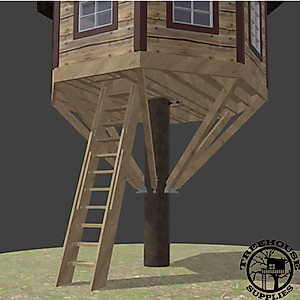The Rio Grande © : 12' Octagonal Treehouse Plan