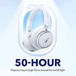 Soundcore by Anker Space Q45 Adaptive Active Noise Cancelling Headphones, Reduce Noise by Up to 98%, 50H Playtime, App Control, LDAC Hi-Res Wireless Audio, Comfortable Fit, Clear Calls, Bluetooth 5.3