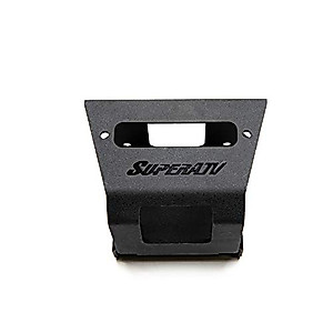 SuperATV Heavy Duty Winch Mounting Plate for Polaris Sportsman/Highlifter/Scrambler/Touring (See Fitment) | 3/16" Steel Plating | UV-Resistant Powder Coating Prevents Corrosion! | No Winch
