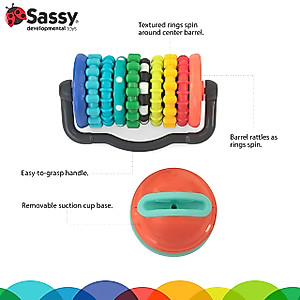Sassy Eco Rings Around Tray Toy | Made Green with Plant-Based Plastic | 6+ Months