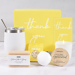 Thank You Gifts for Women - Thank You Gift Box for Employee,Unique Gratitude Gifts Baskets for her- Best Appreciation Gift Boxes for Coworker Boss Hostess Secretary Teacher Nurse and Volunteer