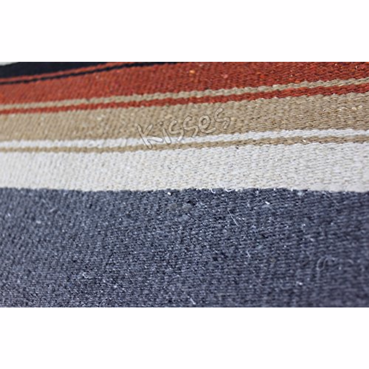 handmade Large Diamond Serape Southwestern Mexican Blanket Horse Saddle Yoga Sarape Rug