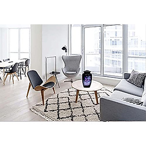 HLC Lovely Butterfly Black Finish Cremation Urn for Human Ashes - Funeral Urn Handcrafted - Affordable Urn for Ashes (Adult (200 lbs) – 10.5 x 6 “ , Cremation Urn)