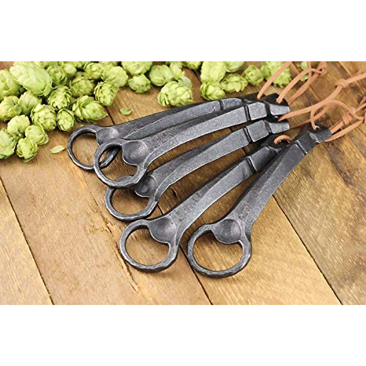 Bottle Opener - Black Dog Ironworks | Beer Opener, Hand Forged Iron Gift for Men | Great Gift for Groomsmen, Fathers Day or 6 year anniversary | Henley Style