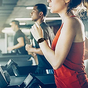 ViCRiOR Bands Compatible with 19mm ID205L Veryfitpro Smart Watch, Quick Release Soft Silicone Fadeless Pattern Printed Floral Replacement Band for ID205L, ID205G ID205 ID205U ID205S, Black