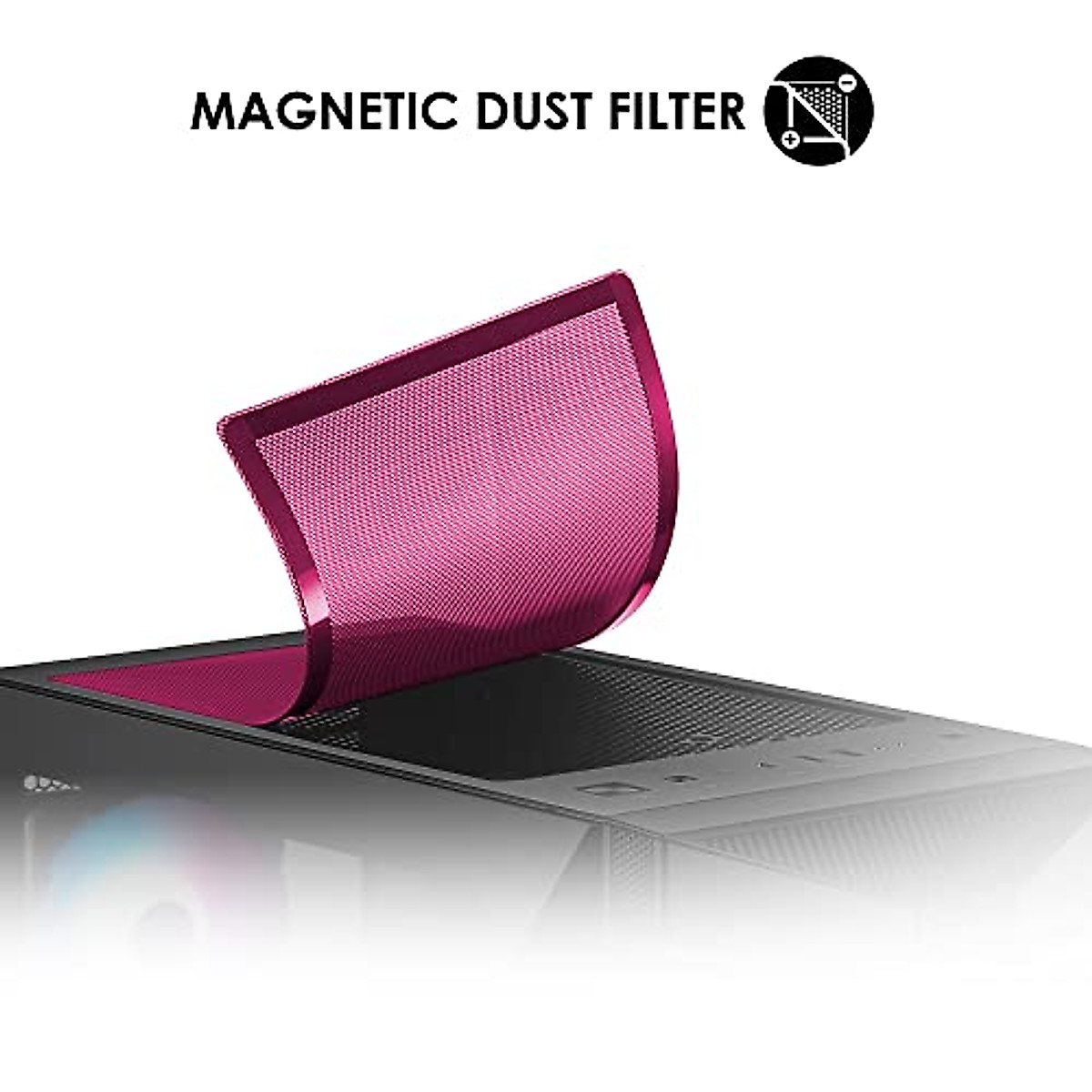 MSI MPG GUNGNIR 120R - Premium Mid-Tower Gaming PC Case - Tempered Glass Side Panel - ARGB 120mm Fans - Liquid Cooling Support up to 360mm Radiator - Vented Front Panel