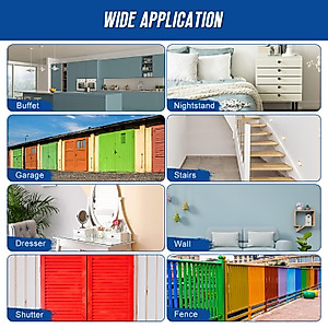 Paint Sprayer, 750W Electric Spray Gun with 1400ML Container, 6 Nozzles & 3 Patterns, Professional Adjustable Atomization Width, for Furniture, Fence, Walls, Door, Garden Chairs etc