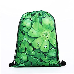 SHERCHPRY 3pcs drawstring backpack sport backpack Patricks Day Drawstring bag St Patrick Day sack party favor shopping bag printed travel bag storage bag tighten up sports bag party supplies
