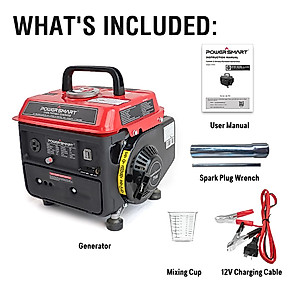 PowerSmart 1200W Portable Generator, Small Generator for Camping Outdoor, Ultralight, EPA & CARB Compliant