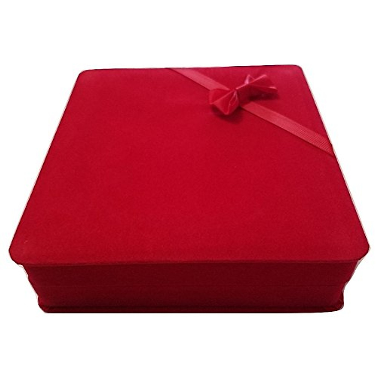 JM Future Velvet Set Gift Box for Jewelry, Necklace/Earring/Bracelet, X-Large, Red