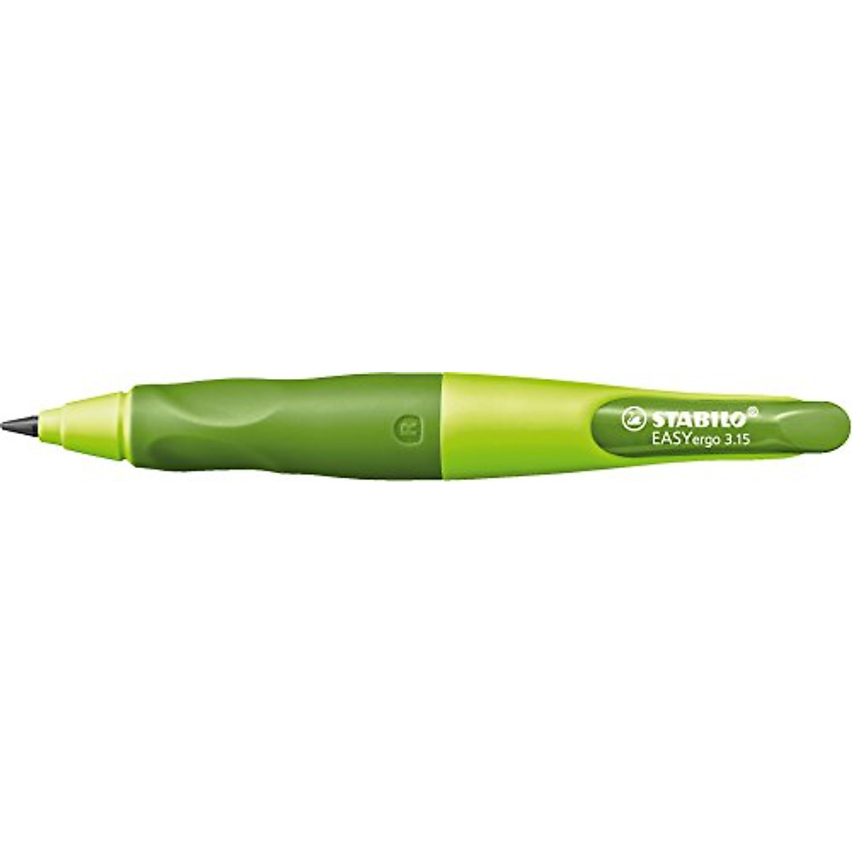 Handwriting Pencil - STABILO EASYergo 3.15 - Right Handed - Light Green/Dark Green + Sharpener