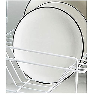 Plate Rack Draining Dish Rack 2-layer Drain Dish Rack Kitchen Dish Rack Drain Rack Household Dish Rack Sink Shelf Pan Plate Holder (Color : White-b)