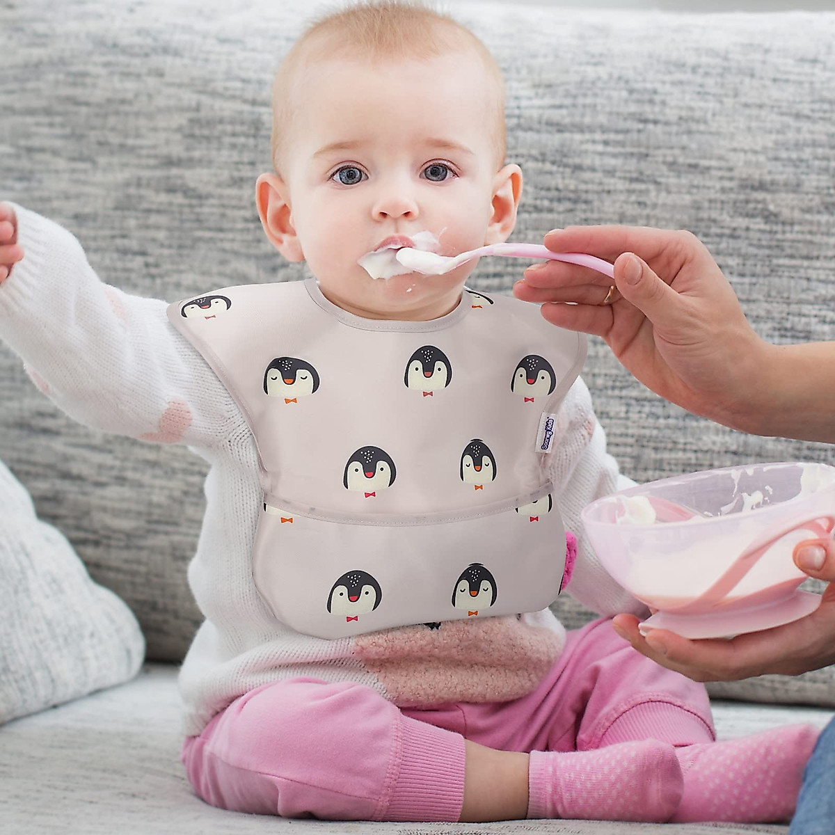 Soarwg Kids Bibs, Baby Bibs, Baby Bibs for Boy and Girl, Great Travel Baby Bibs for Eating, Mess Proof Bibs for Baby Unisex, Toddler Feeding Bibs, 5 Pack