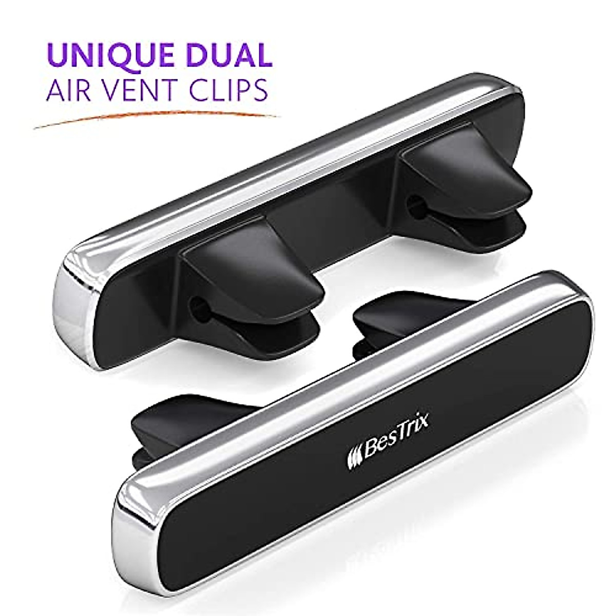 Bestrix Magnetic Phone Car Holder Air Vent | Super Strong Magnet Car Cell Phone Mount - Luxury Design Fits All Smartphones - iPhone 11/11 Pro/Xs/XS Max / 8/7 / 6, Google Pixel, Samsung Galaxy & More