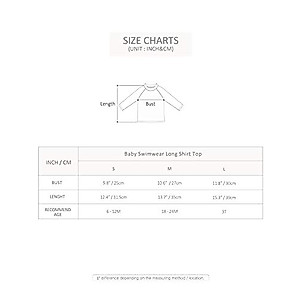 VAENAIT BABY Infant Kids Sun Protection Rashguard Long Sleeve Swim Shirt L.Oasis White M